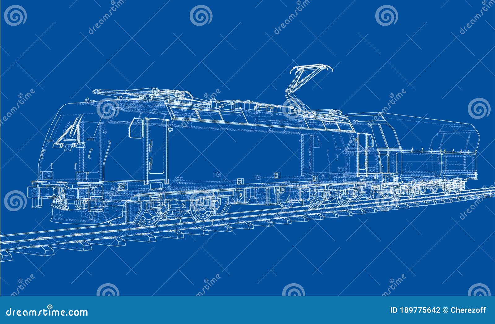 Modern train concept stock illustration. Illustration of expressroad ...