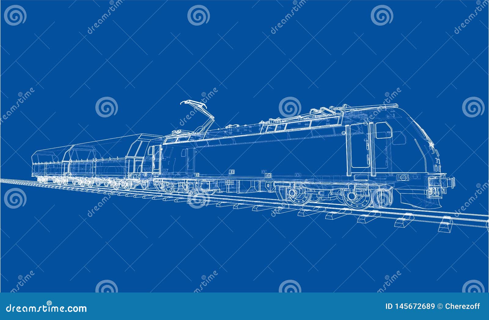 Modern Train Concept. Vector Stock Vector - Illustration of design ...