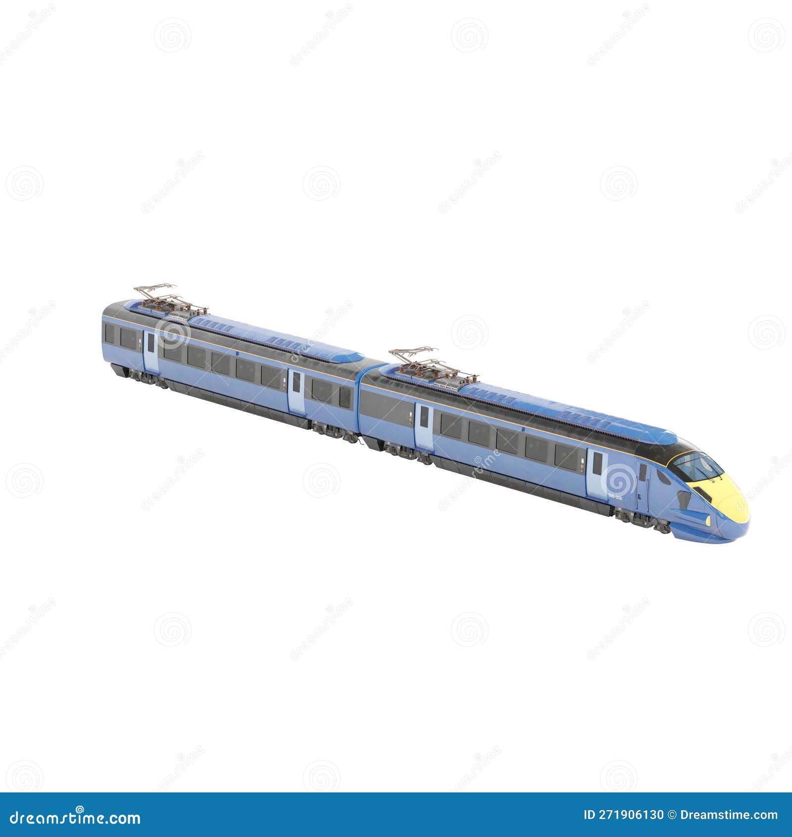 A Modern Train, 3d Rendering Stock Illustration - Illustration of edgy ...