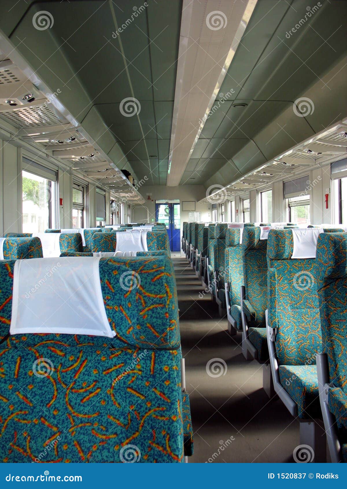 Modern train interior stock image. Image of travel, move - 1520837