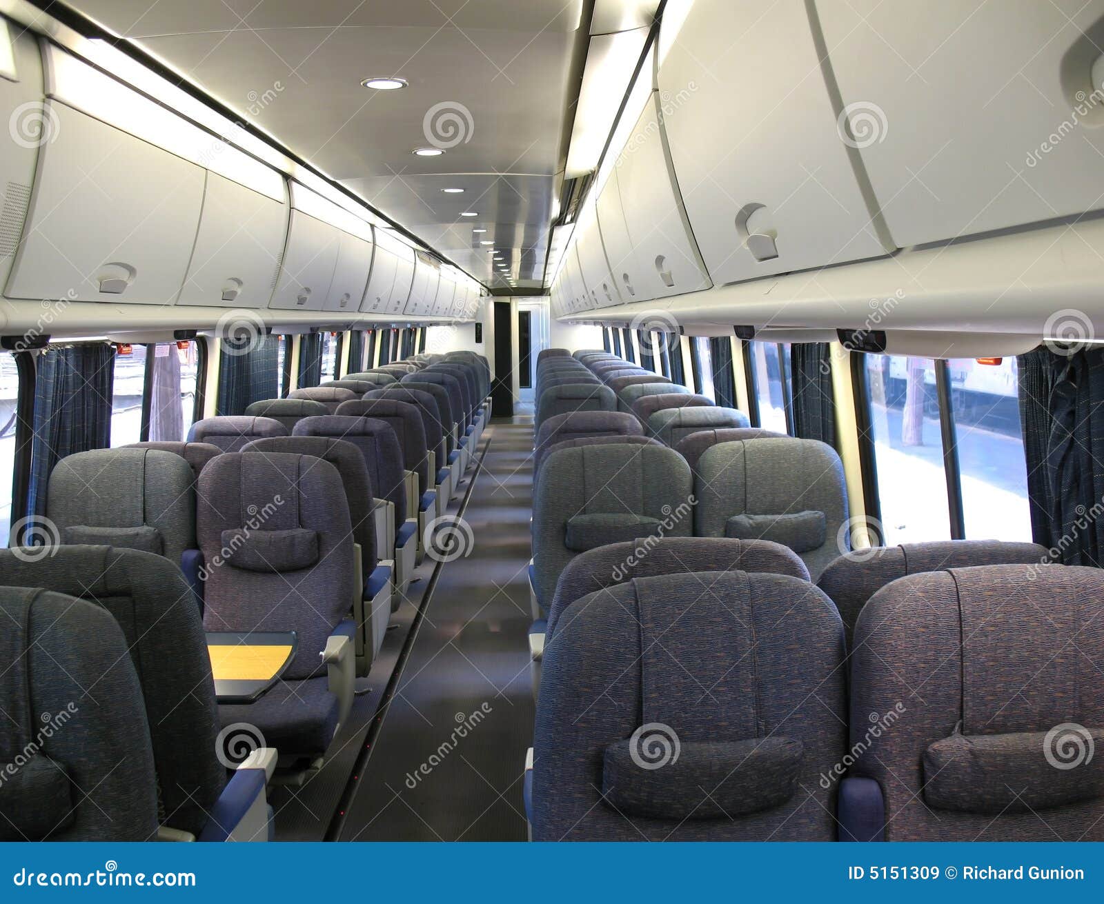 Modern Train Interior stock image. Image of rows, luggage - 5151309