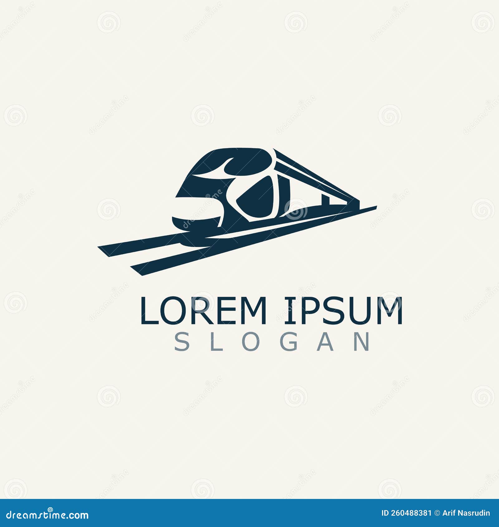 Modern Train Logo Image Design Transport Railway Icon Template Stock ...