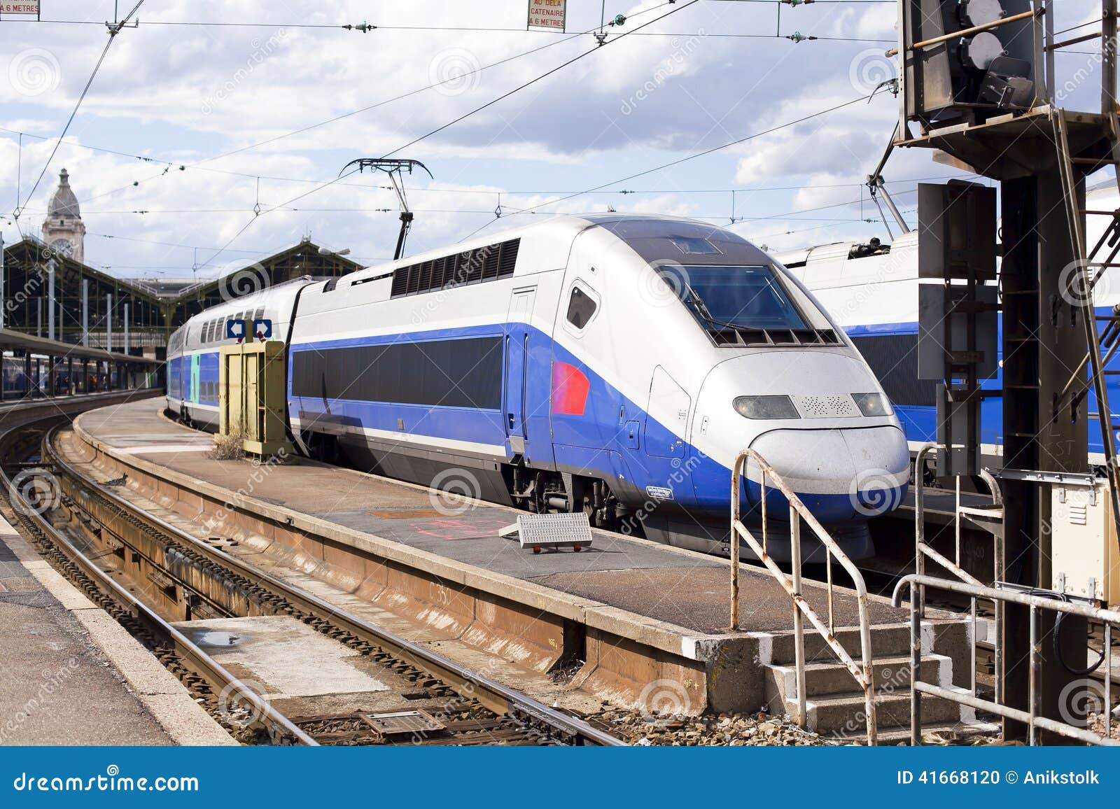 Modern Train at the Station. Stock Photo - Image of locomotive, station ...