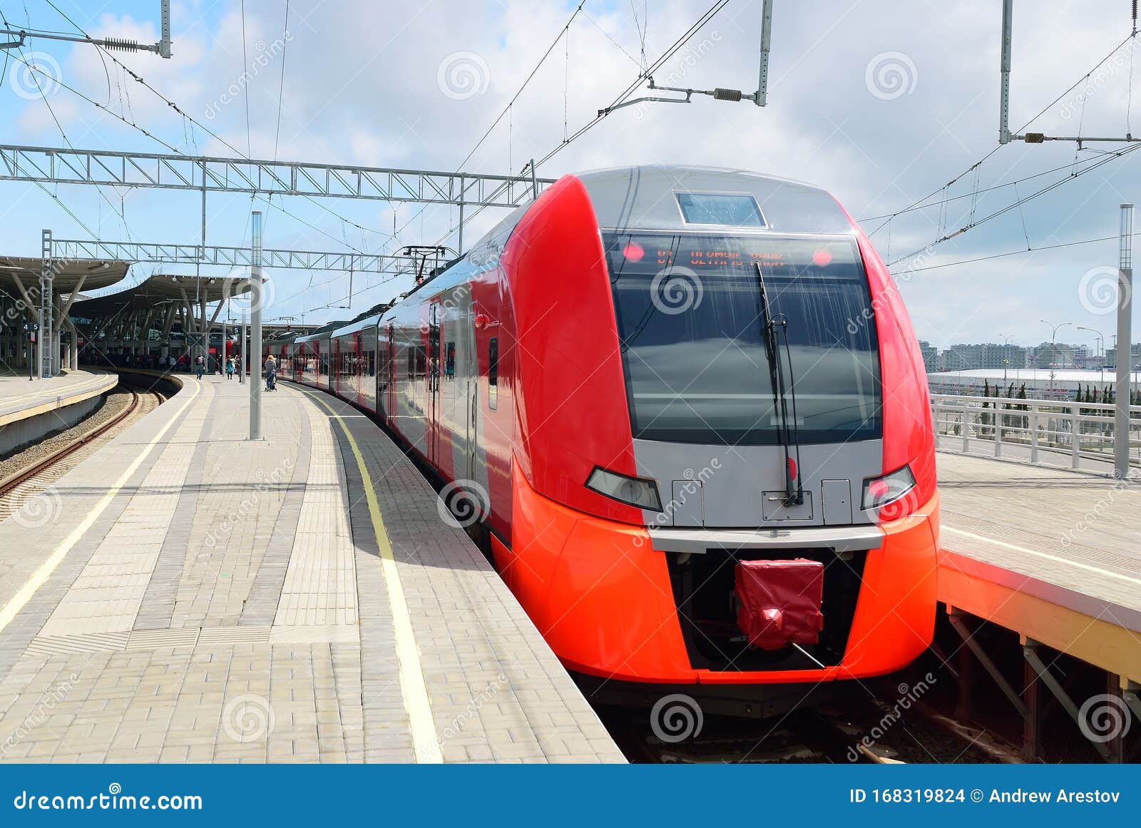 Modern Train at the Station Stock Photo - Image of modern, ring: 168319824