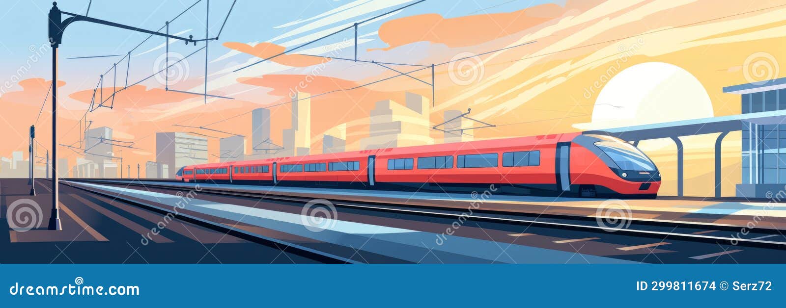 Modern Train Station without People Stock Photo - Image of design ...