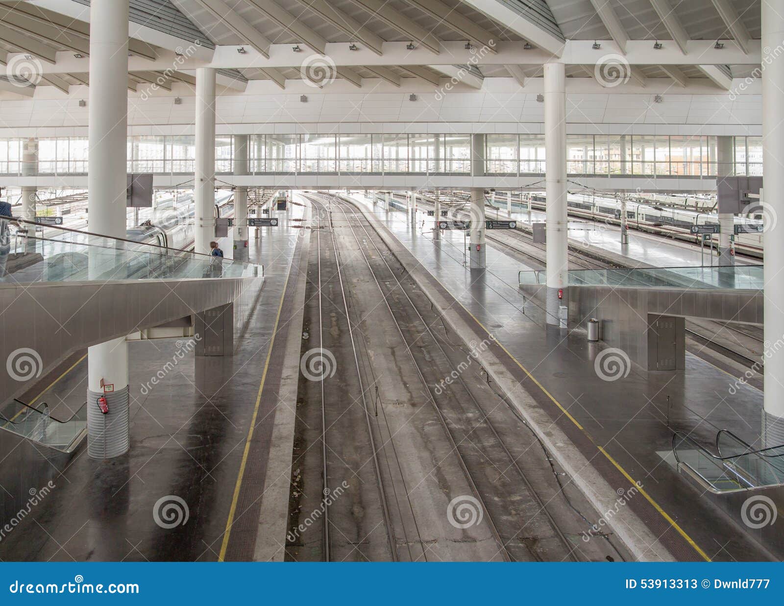 Modern train terminal stock image. Image of train, arrival - 53913313