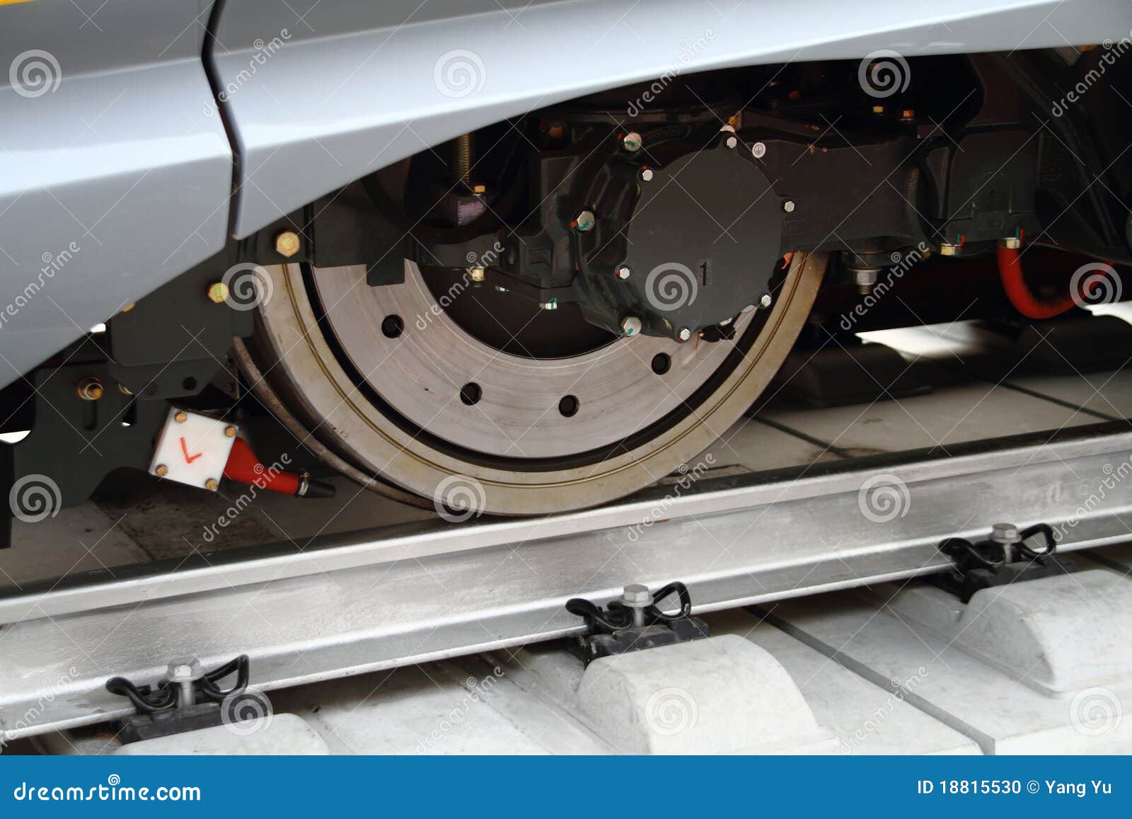 Modern train wheel stock photo. Image of transportation - 18815530