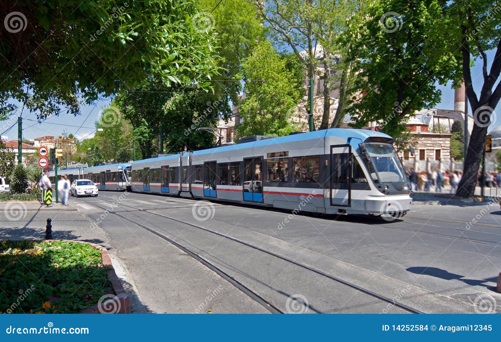 Modern tram stock photo. Image of metropolitan, railway - 14252584