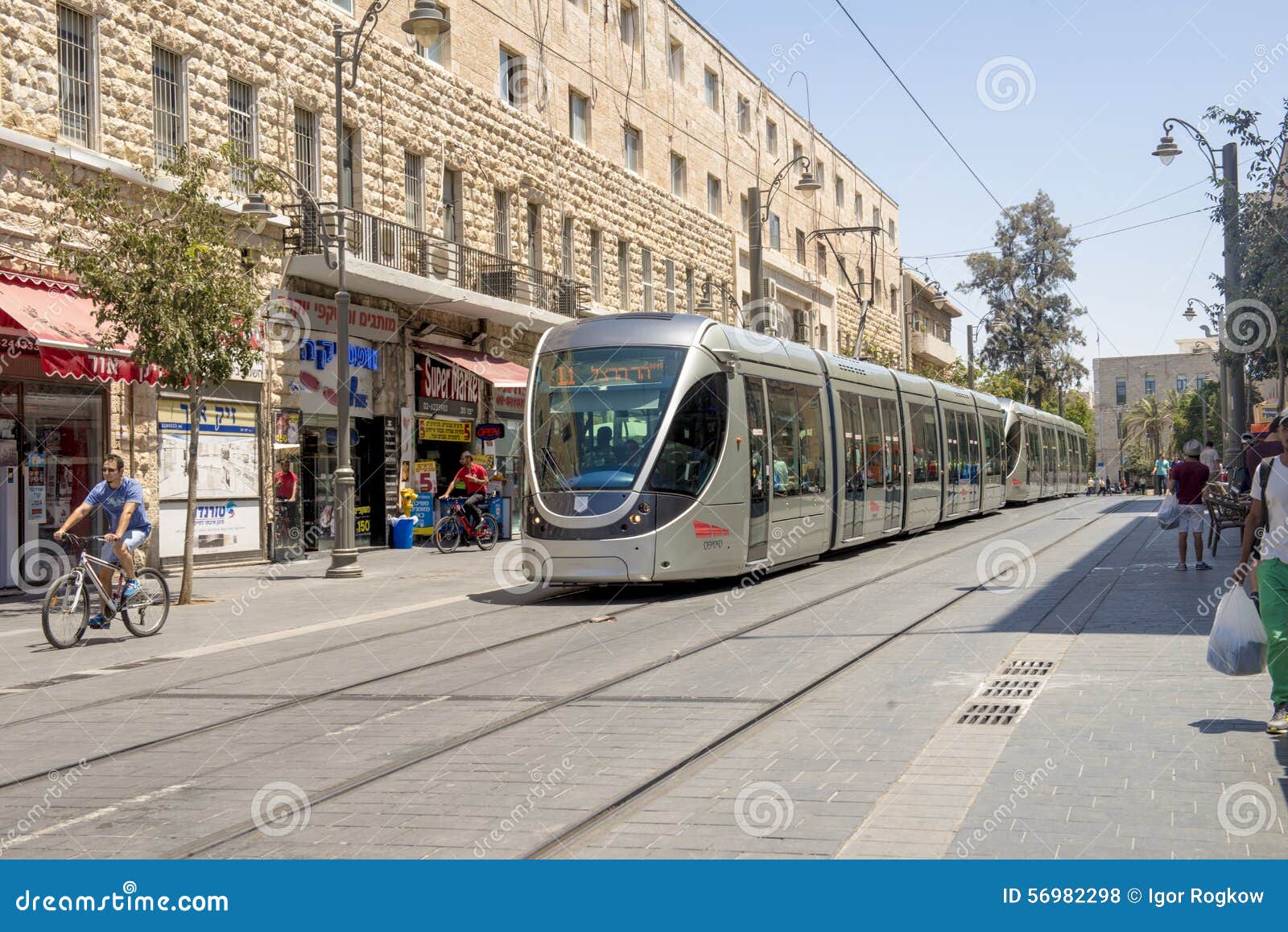 Tram Jerusalem Light Rail Transit Public Transport Transportation In ...