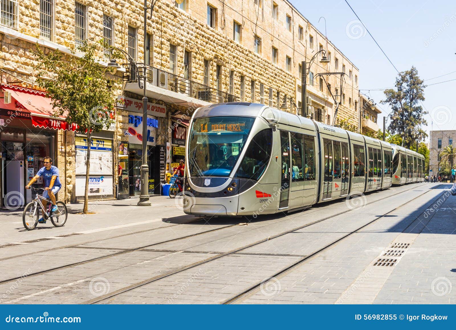 Tram Jerusalem Light Rail Transit Public Transport Transportation In ...