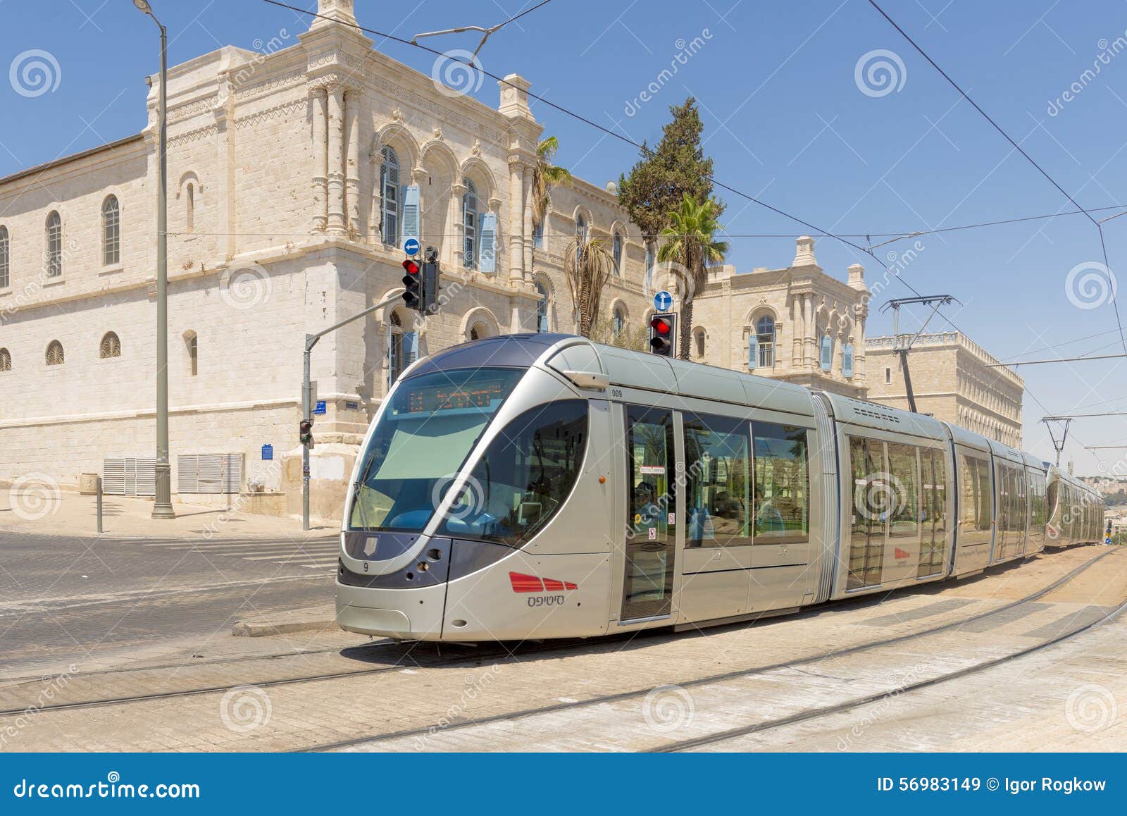 Tram Jerusalem Light Rail Transit Public Transport Transportation In ...