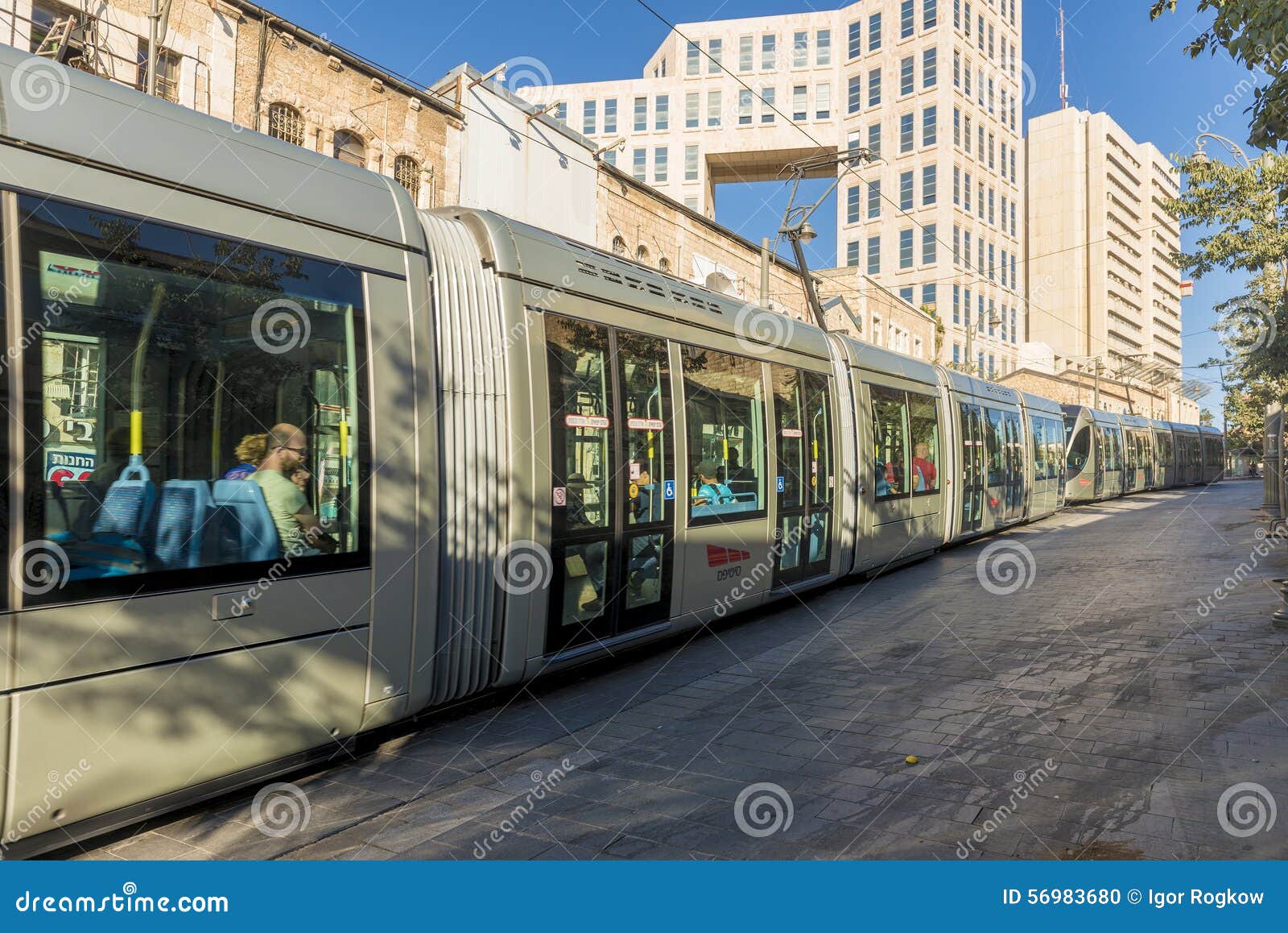 Tram Jerusalem Light Rail Transit Public Transport Transportation In ...
