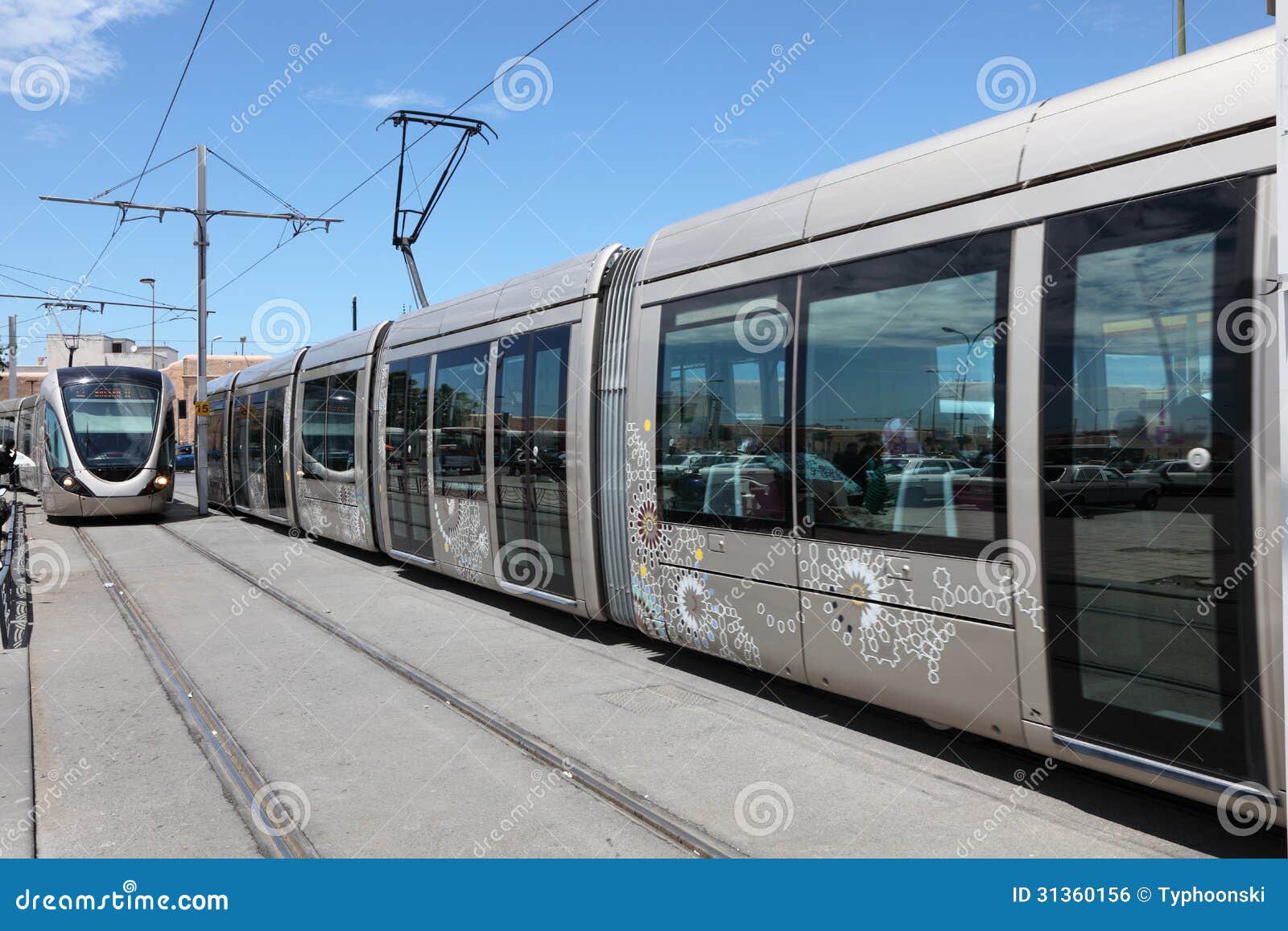 Modern Tram in Rabat, Morocco Editorial Photo - Image of transportation ...