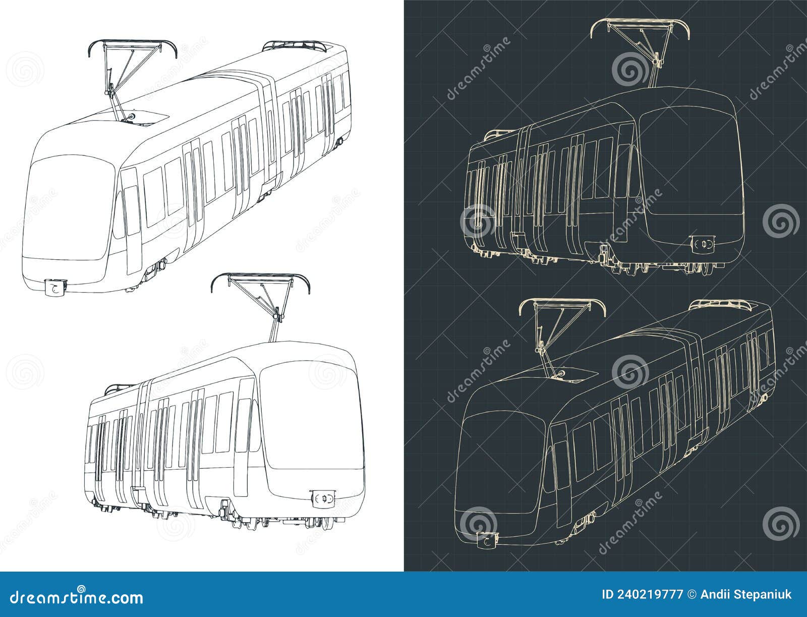 Set Of Sketches With Railway Station. Passengers On Platform, Waiting ...