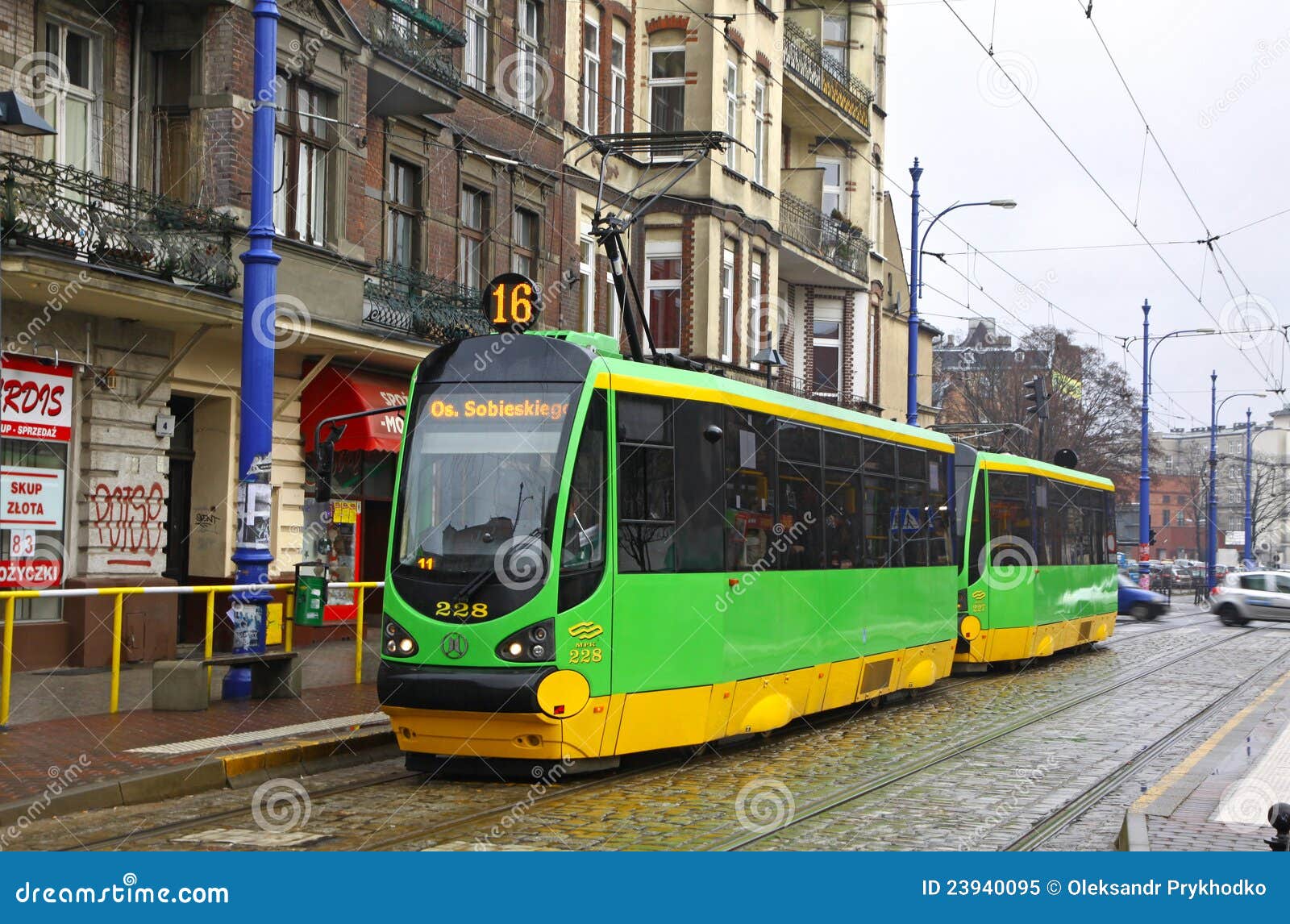 Modern Tram on a Street of Poznan Editorial Image - Image of poland ...