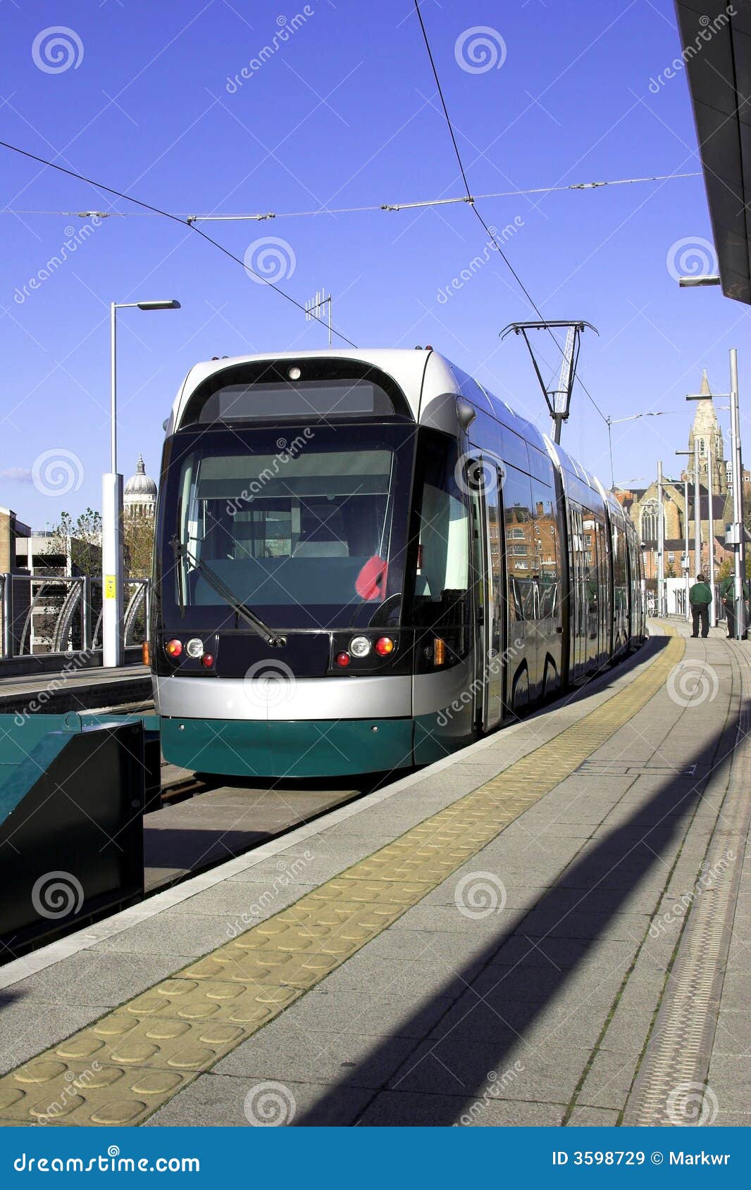 Modern Tram System stock image. Image of city, emission - 3598729