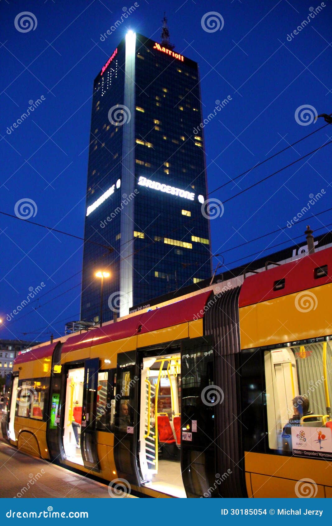 Warsaw Poland Nightlife editorial stock image. Image of nightlife ...