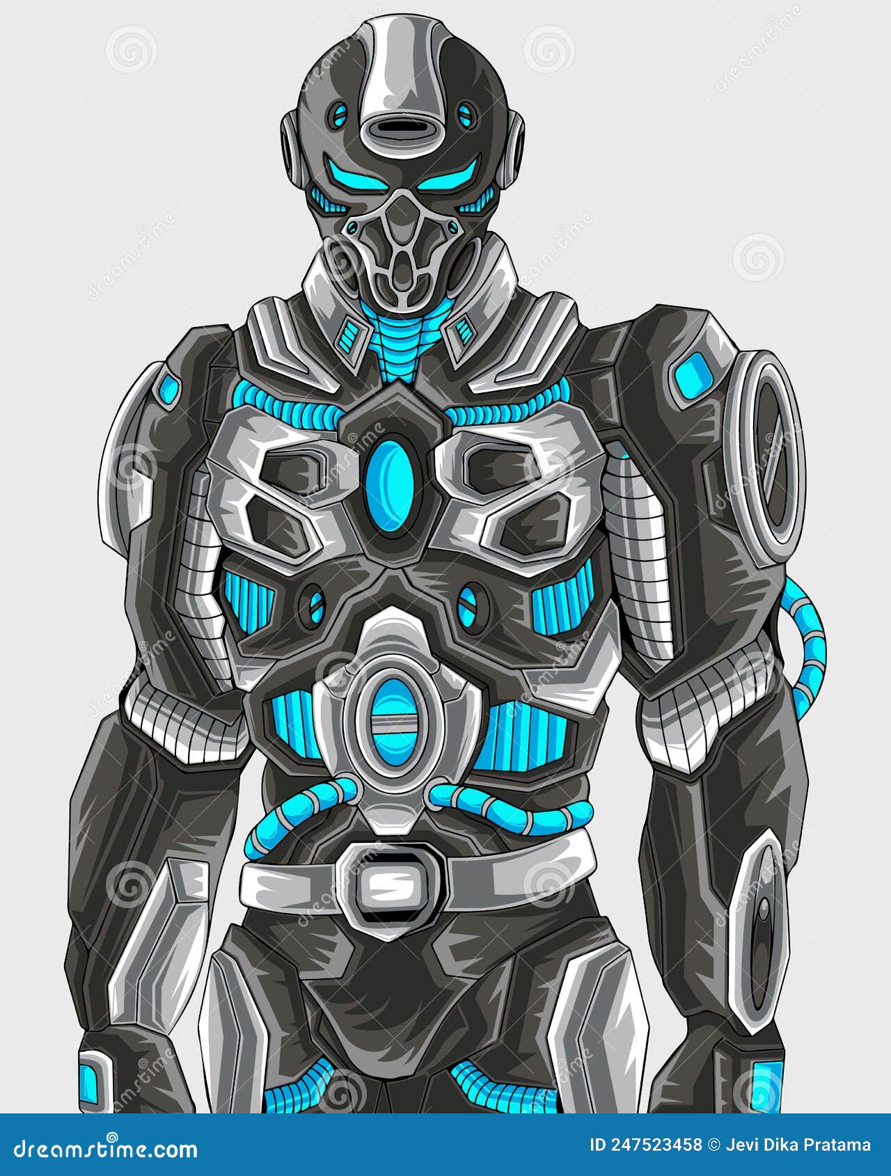 Modern Transformer Robots Illustration Stock Illustration ...