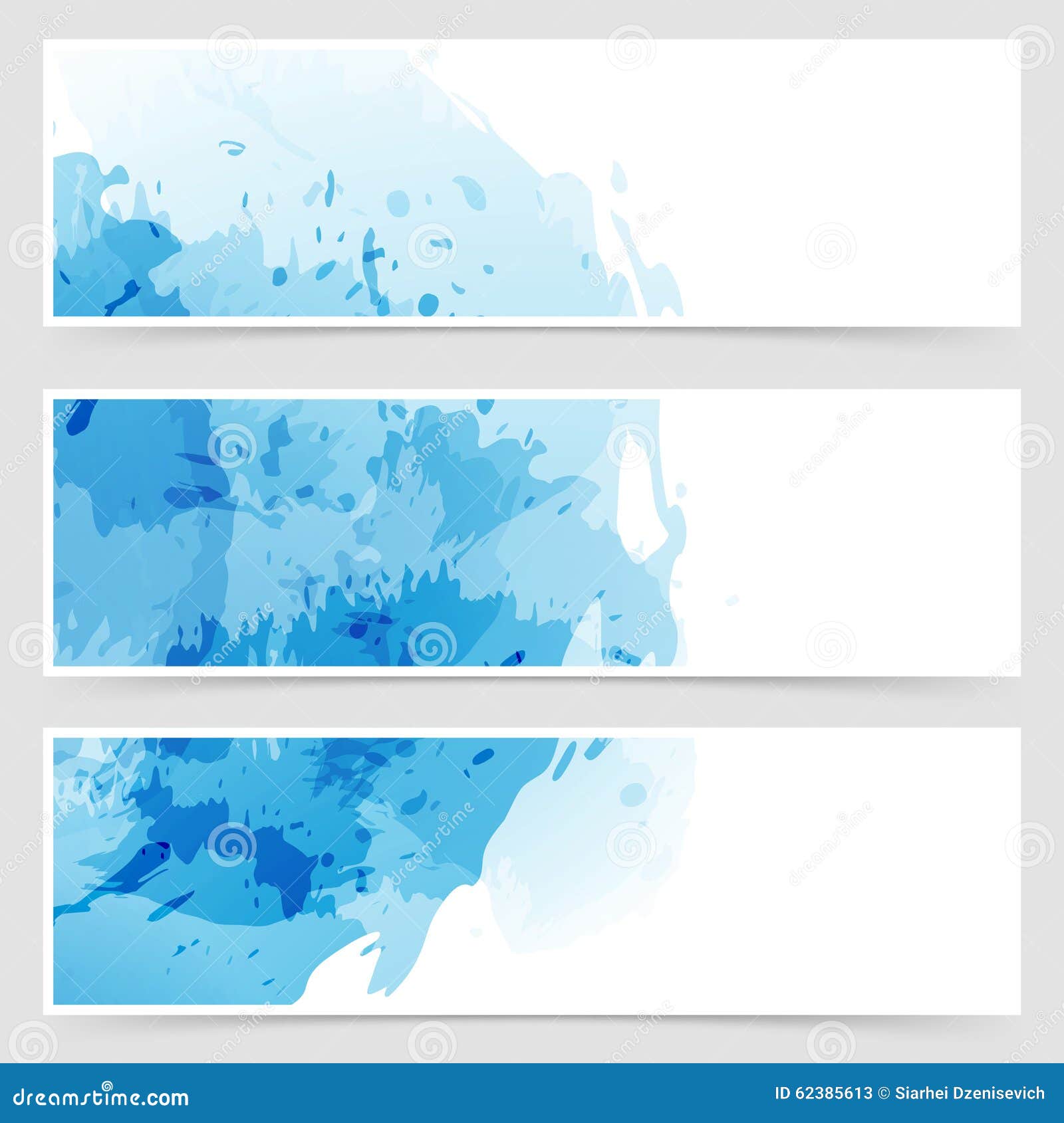 Modern Transparent Web Watercolor Header Stock Vector - Illustration of ...