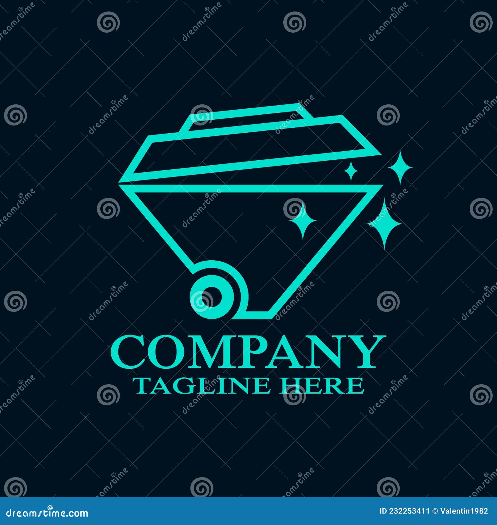 Modern Trash Can Service Logo. Stock Vector - Illustration of cleaning ...