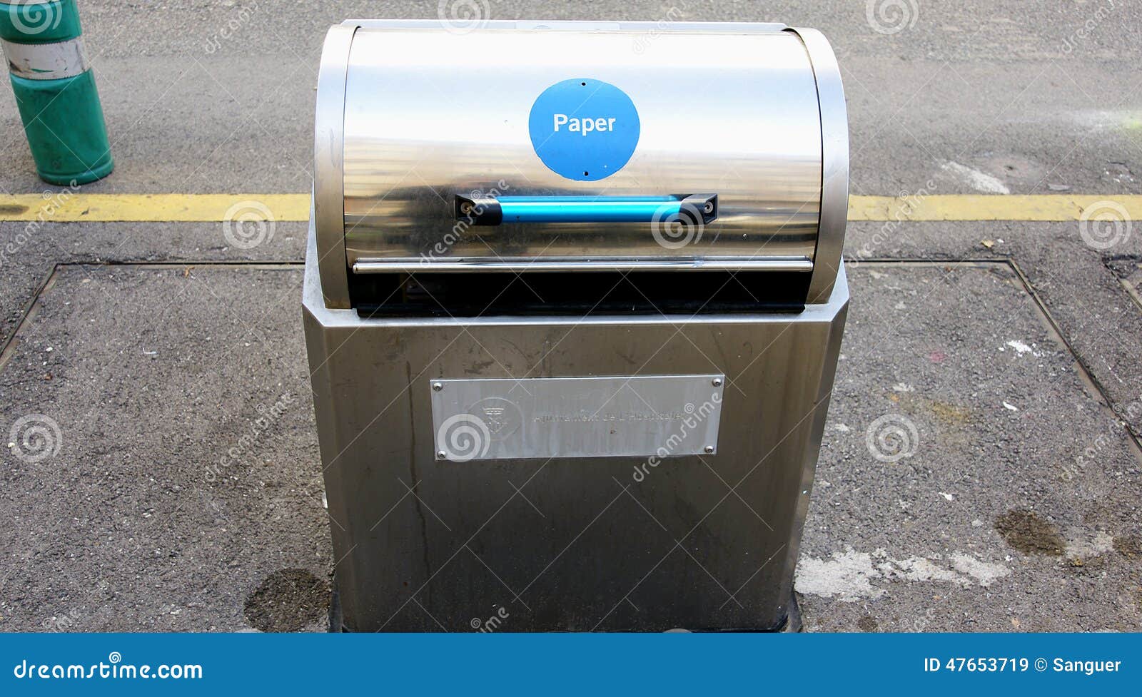 Modern trash container stock image. Image of cities, containers - 47653719