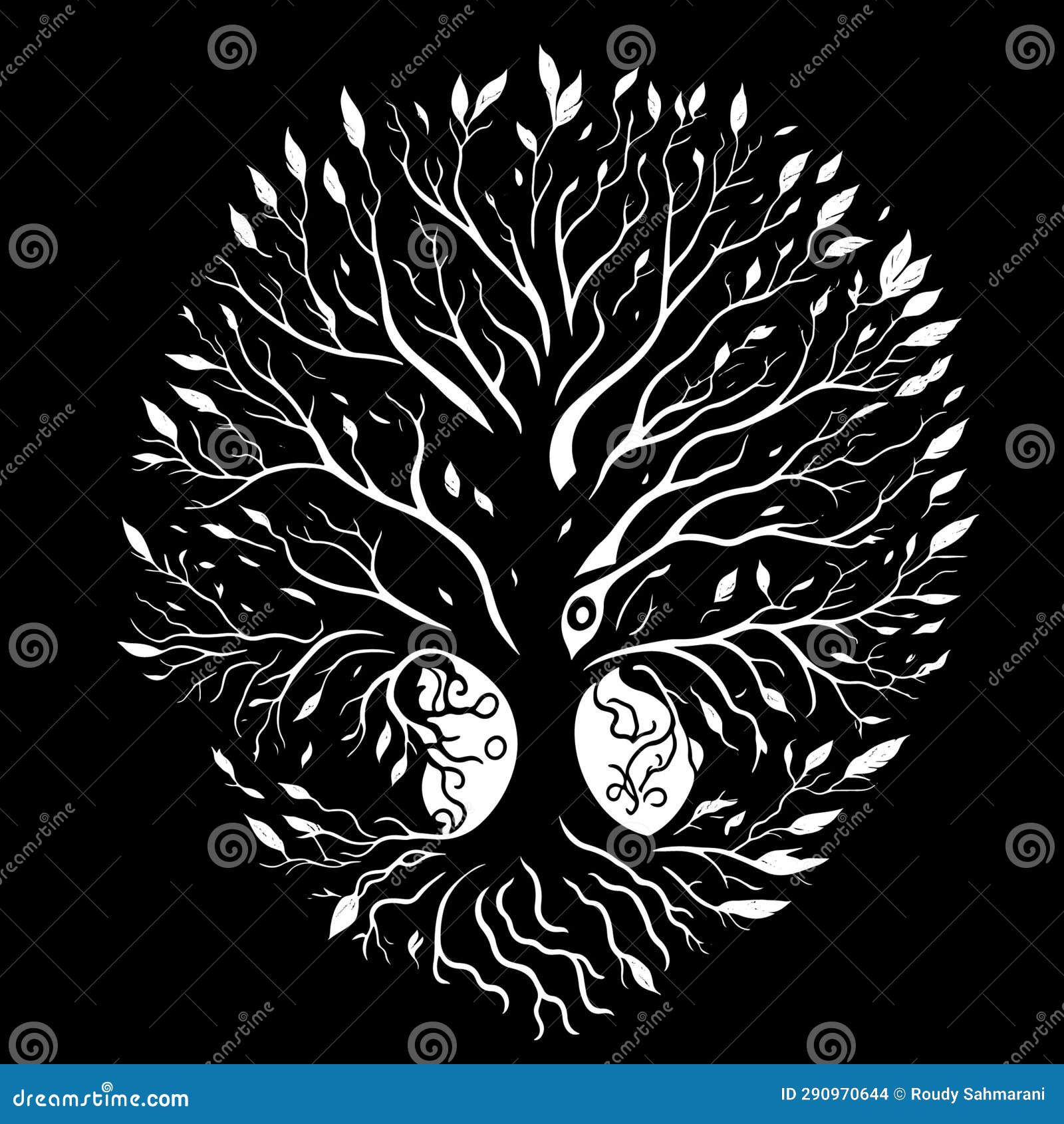 Modern Tree of Life Logo Vector File Stock Vector - Illustration of ...