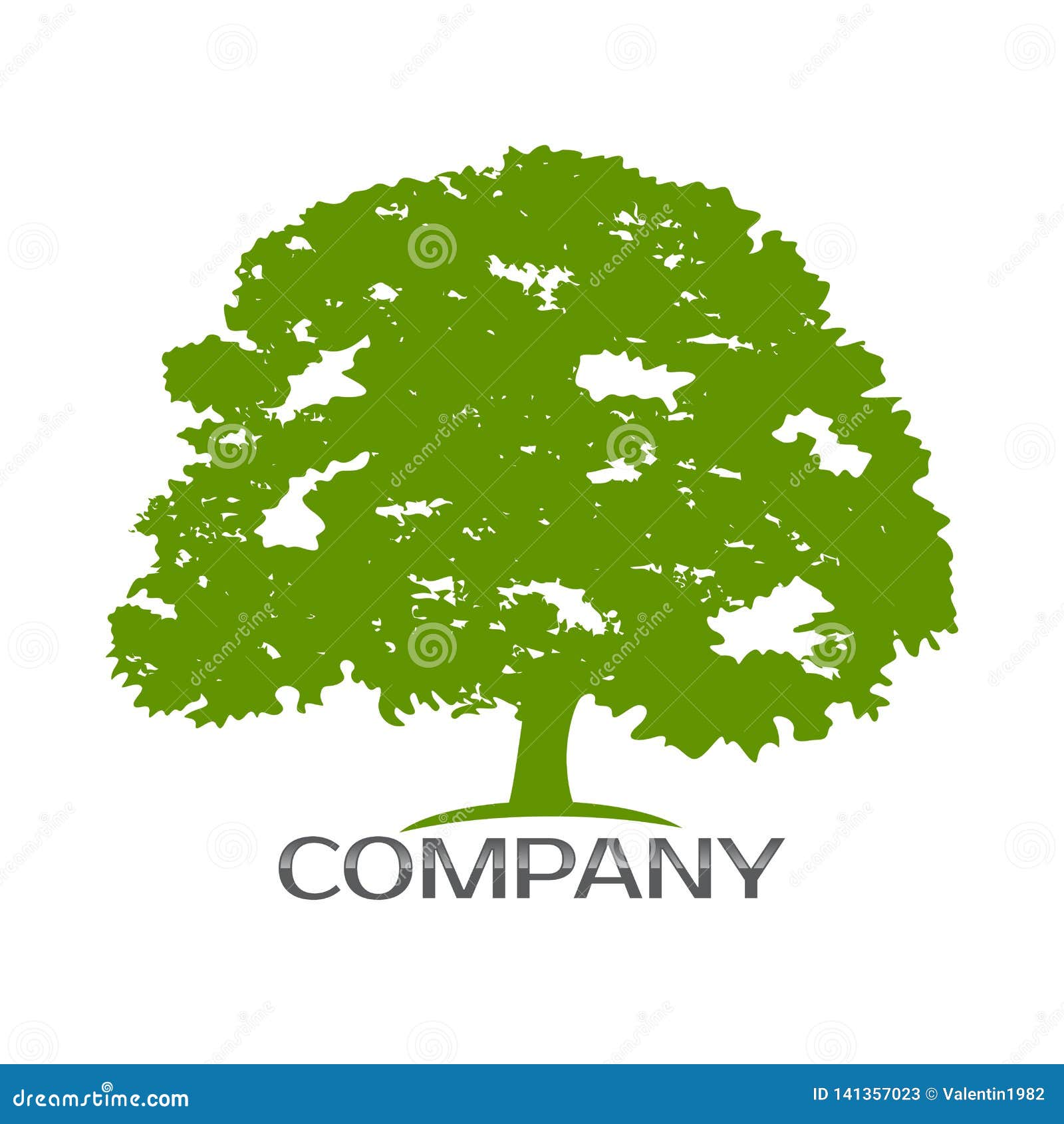 Modern Tree Logo. Vector Illustration. Stock Vector - Illustration of ...