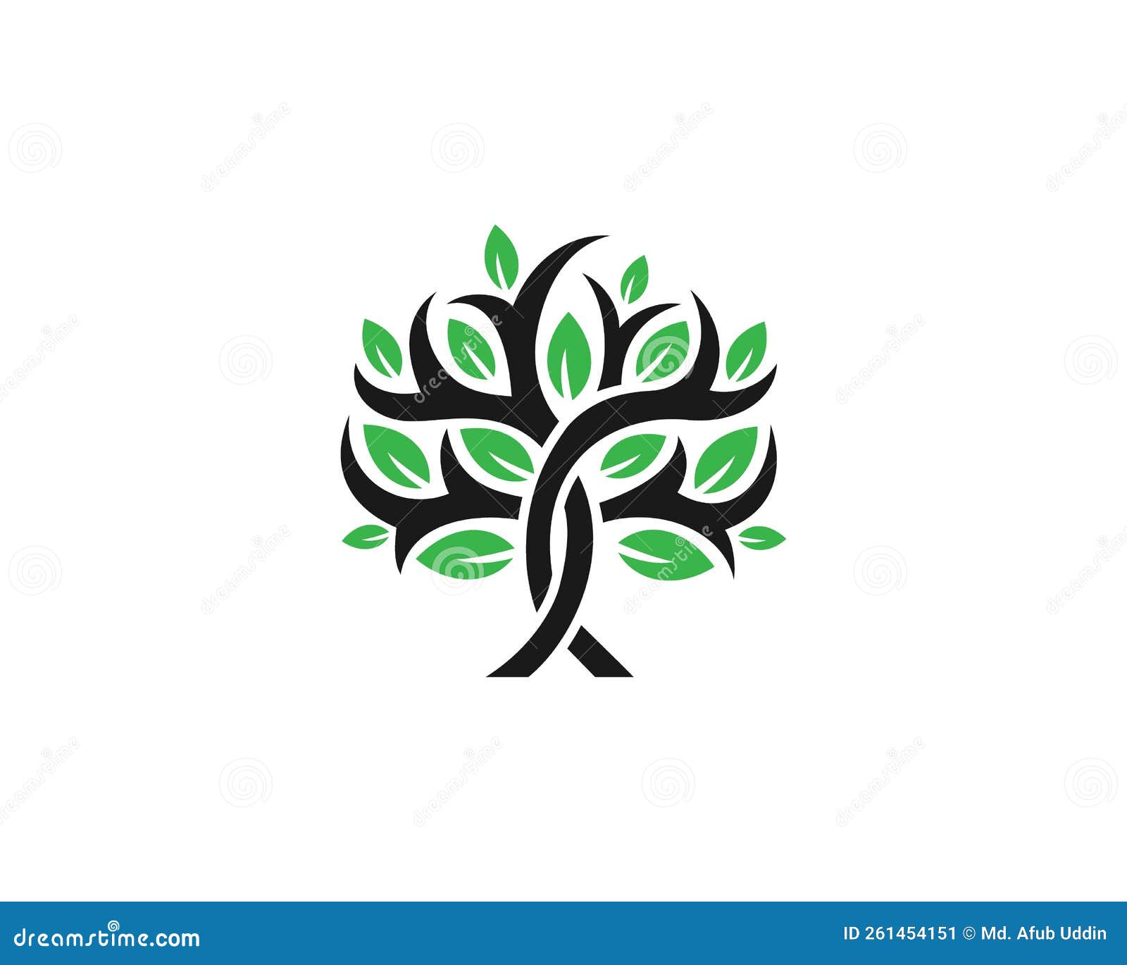 Modern Tree Logo Icon Design Stock Vector - Illustration of digital ...