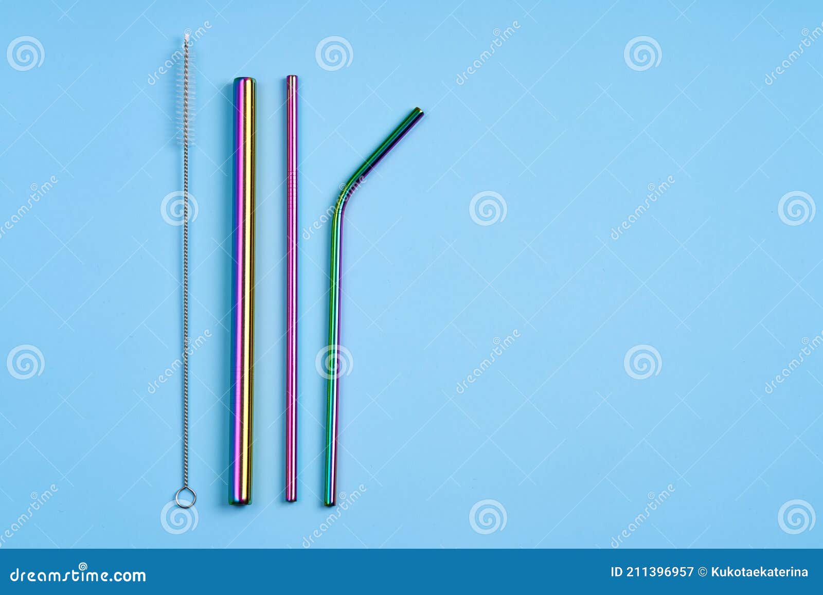 The Modern Trend in Environmental Care. Reusable Metal Straws for ...