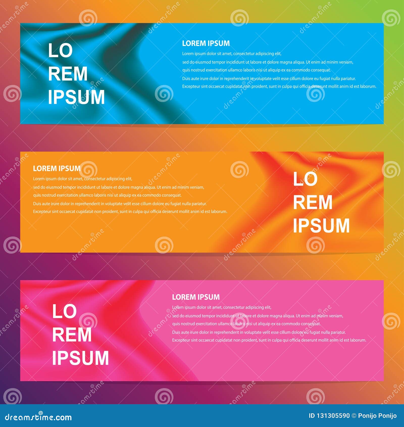 Modern Trendy Banners Set and Background Stock Vector - Illustration of ...