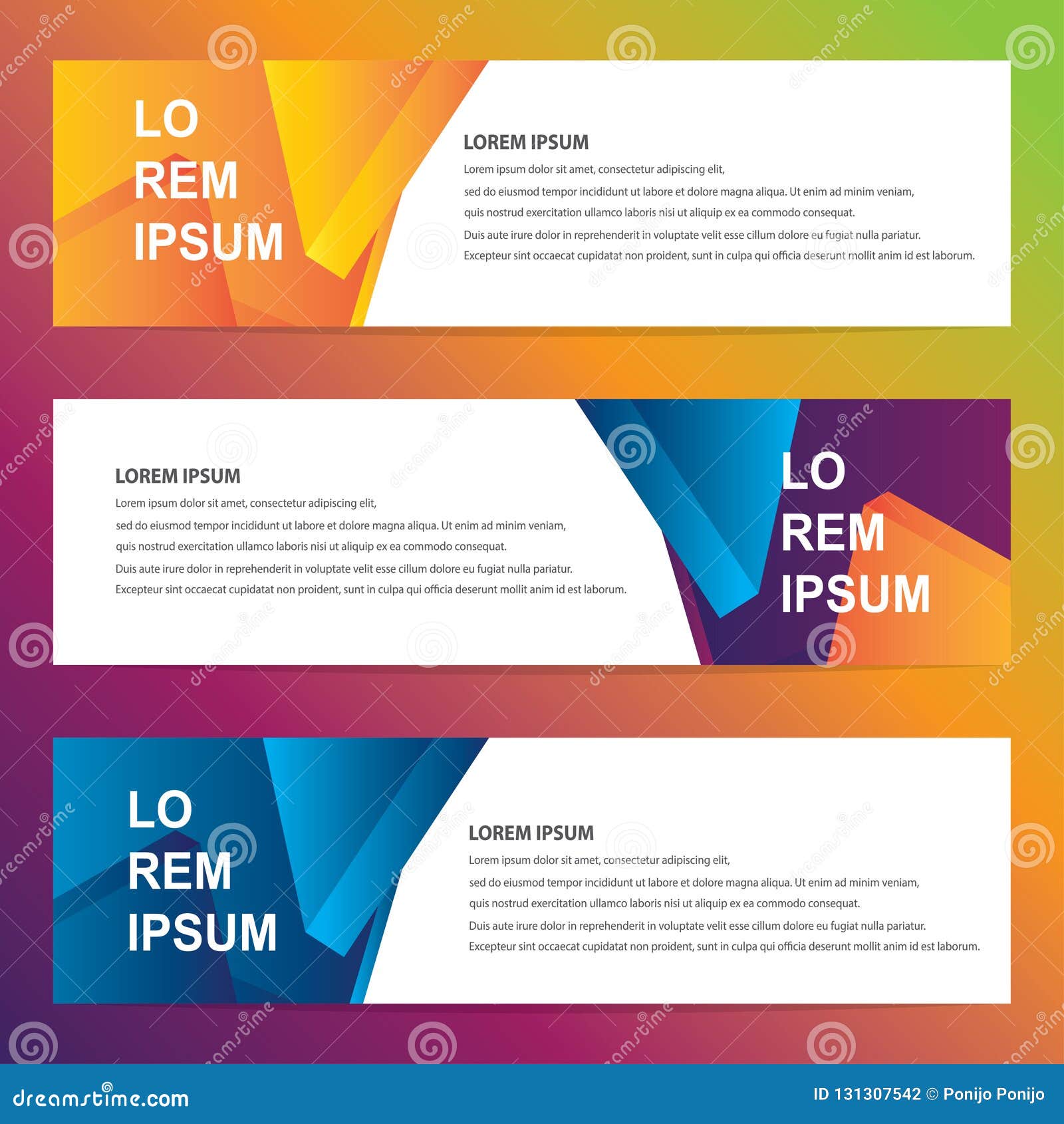 Modern Trendy Banners Set and Background Stock Vector - Illustration of ...