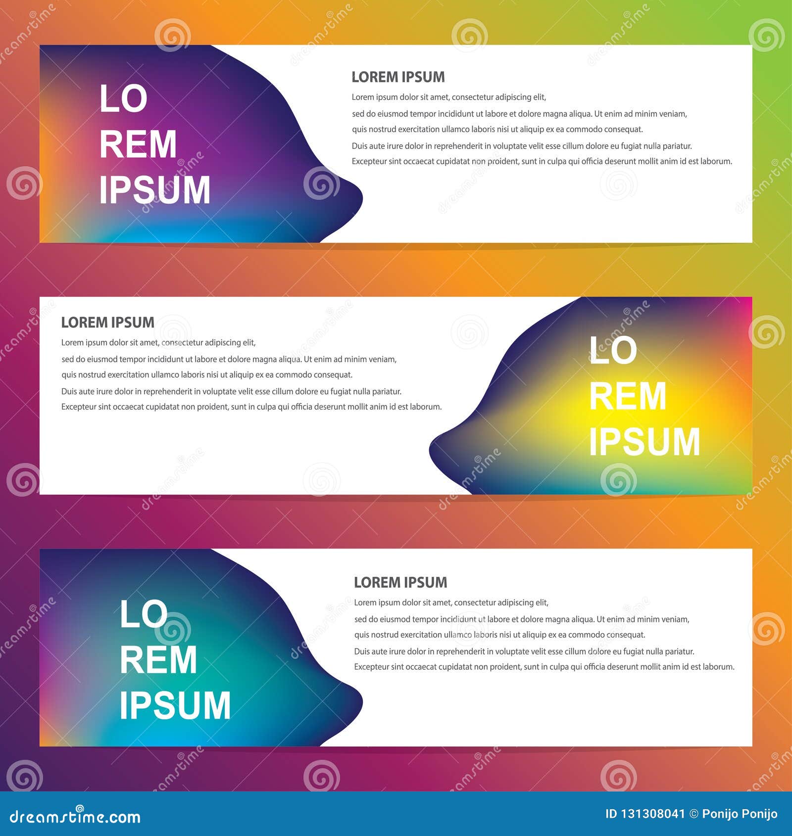 Modern Trendy Banners Set and Background Stock Vector - Illustration of ...