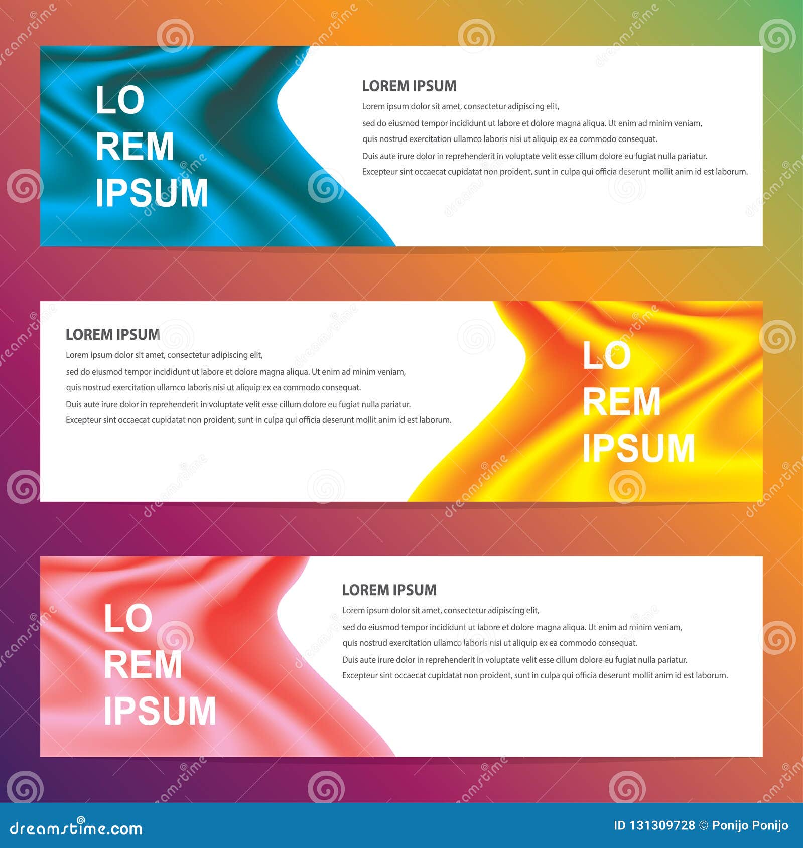 Modern Trendy Banners Set and Background Stock Vector - Illustration of ...