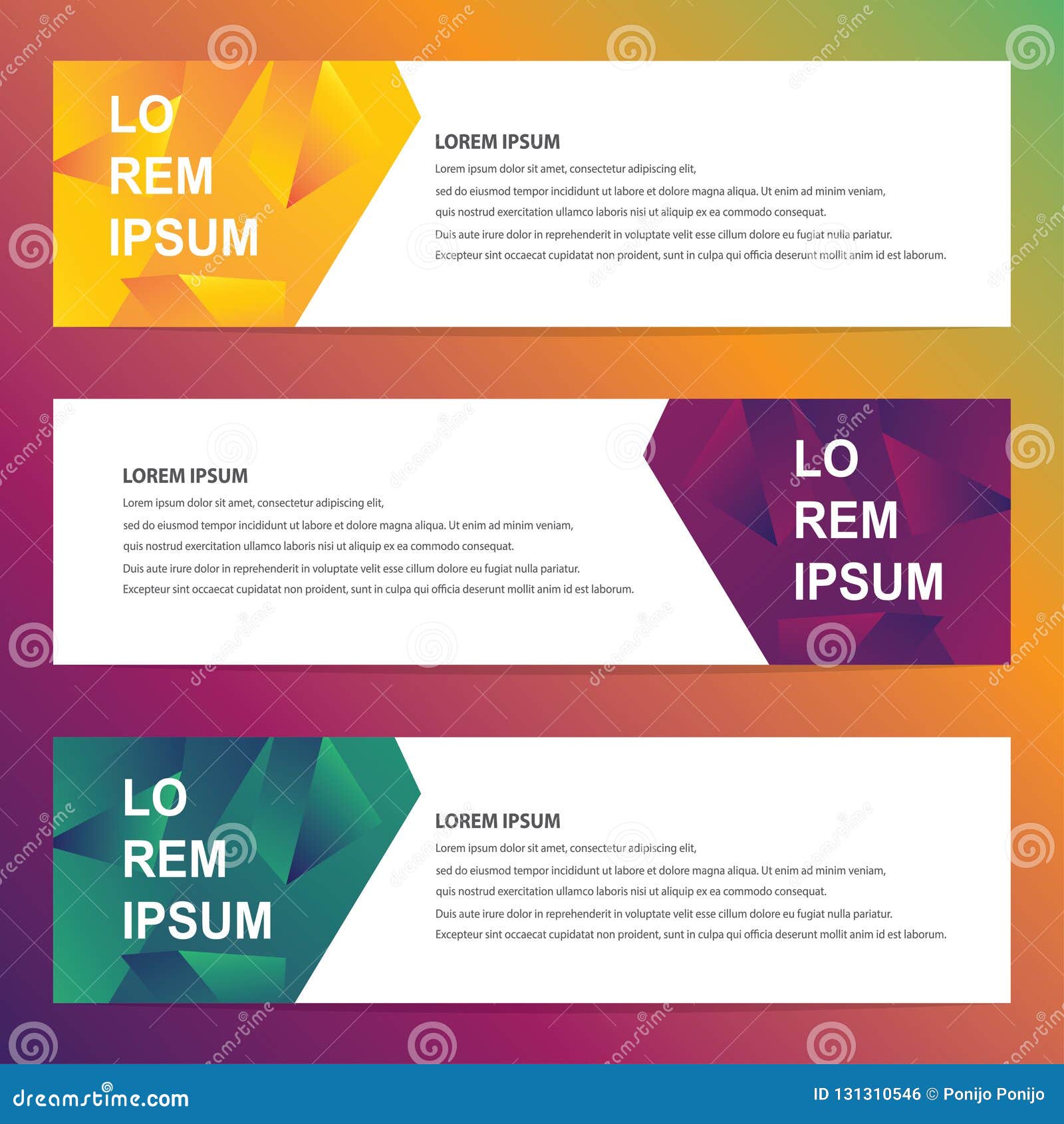 Modern Trendy Banners Set and Background Stock Vector - Illustration of ...