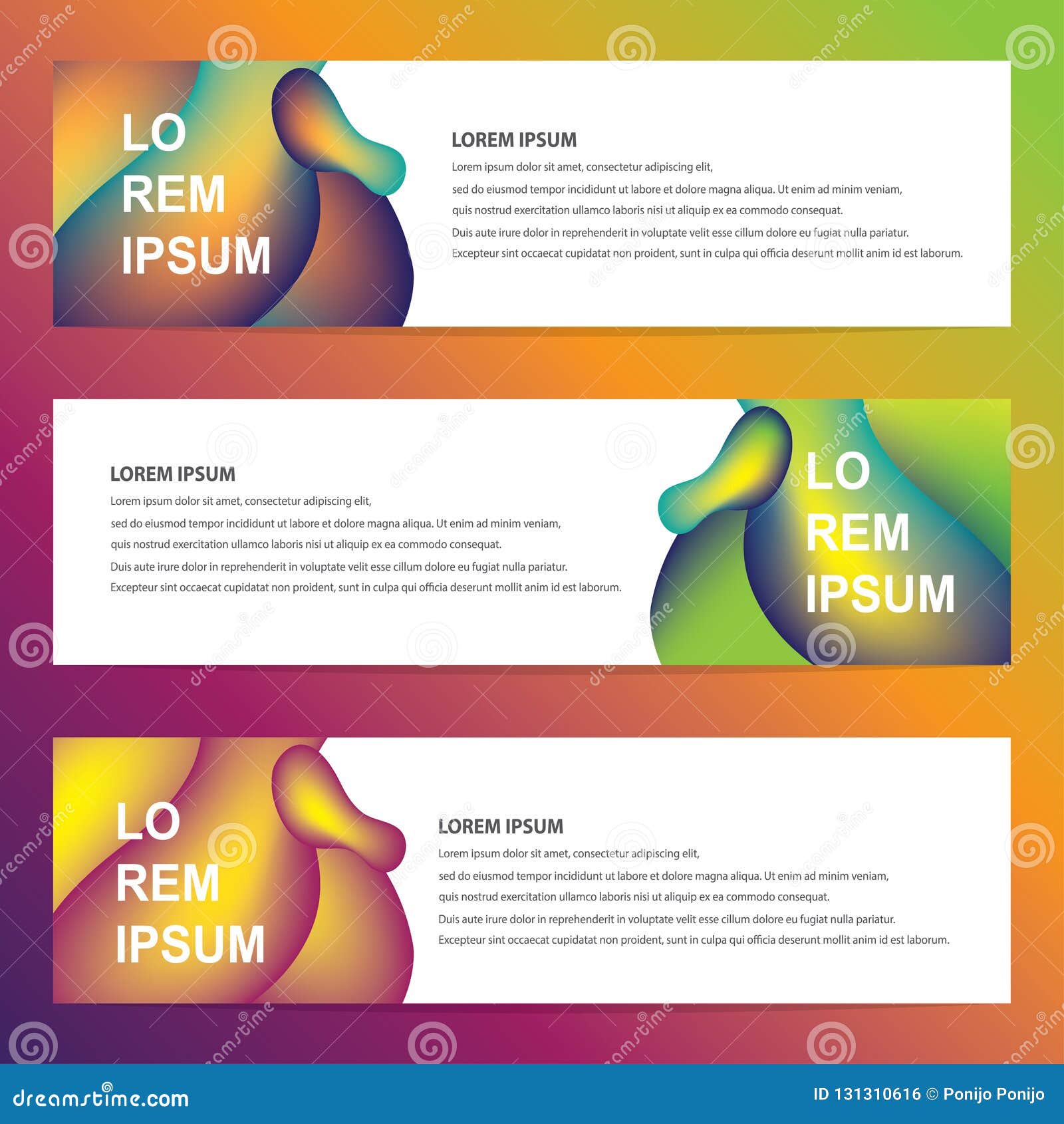 Modern Trendy Banners Set and Background Stock Vector - Illustration of ...