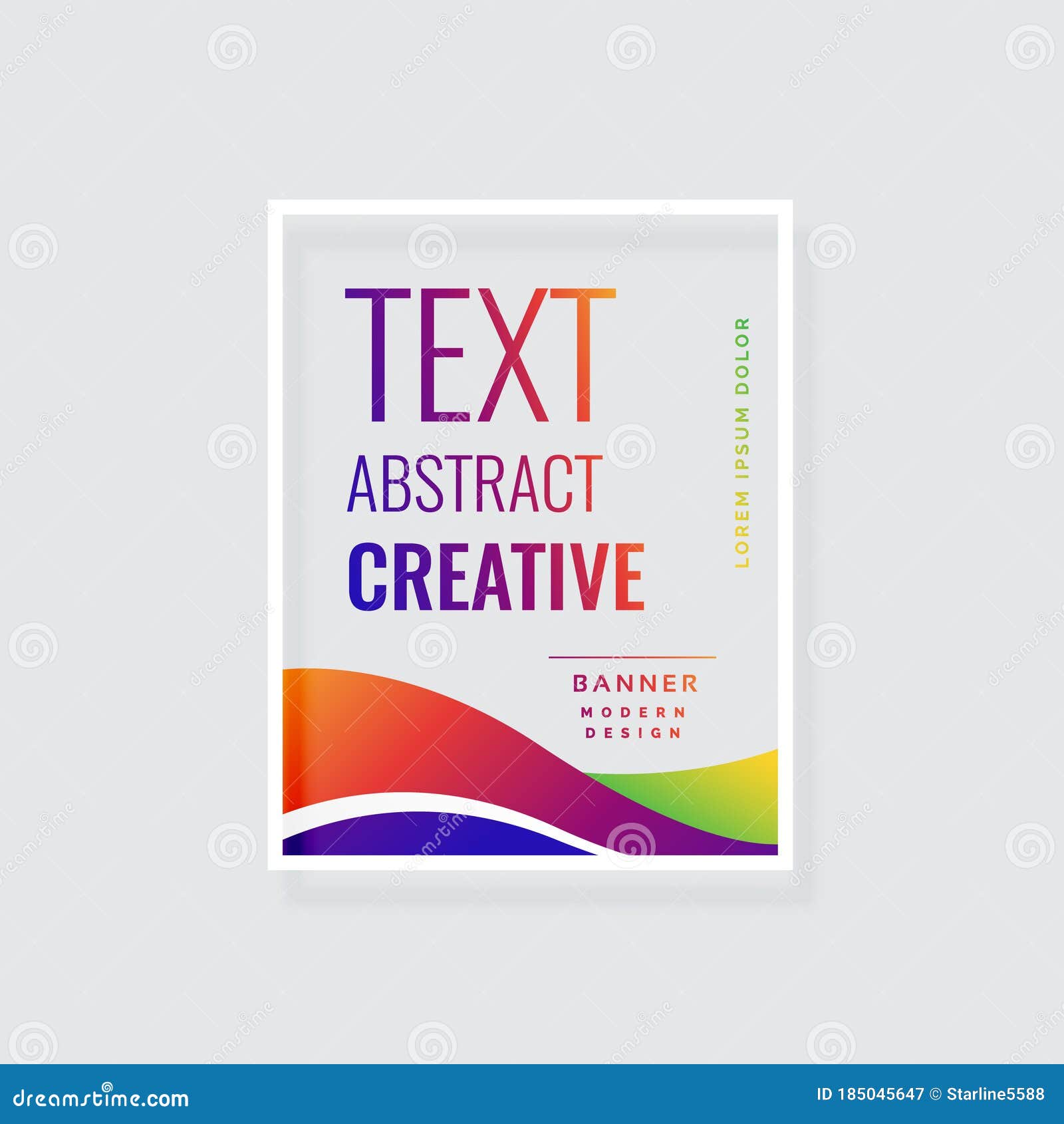 Modern Trendy Colorful Abstract Banner Design Stock Vector ...