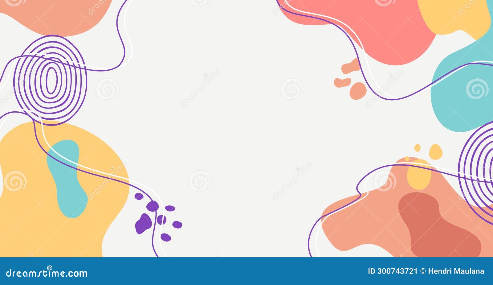 Modern Trendy Hand Drawing Various Shapes and Doodle Objects Abstract ...