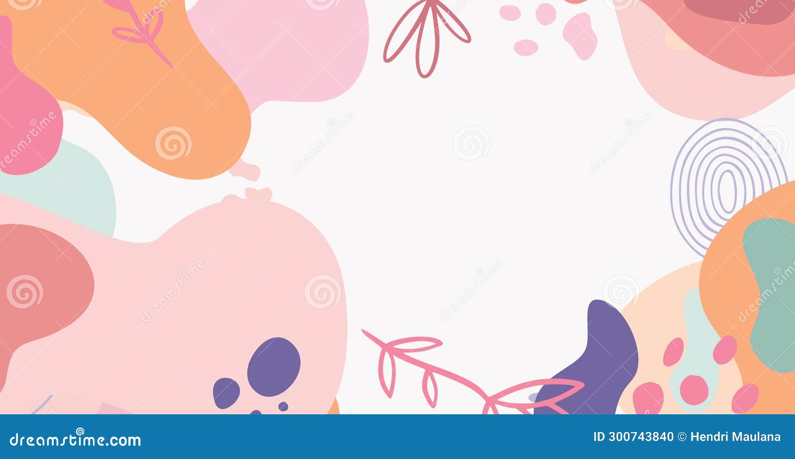 Modern Trendy Hand Drawing Various Shapes and Doodle Objects Abstract ...