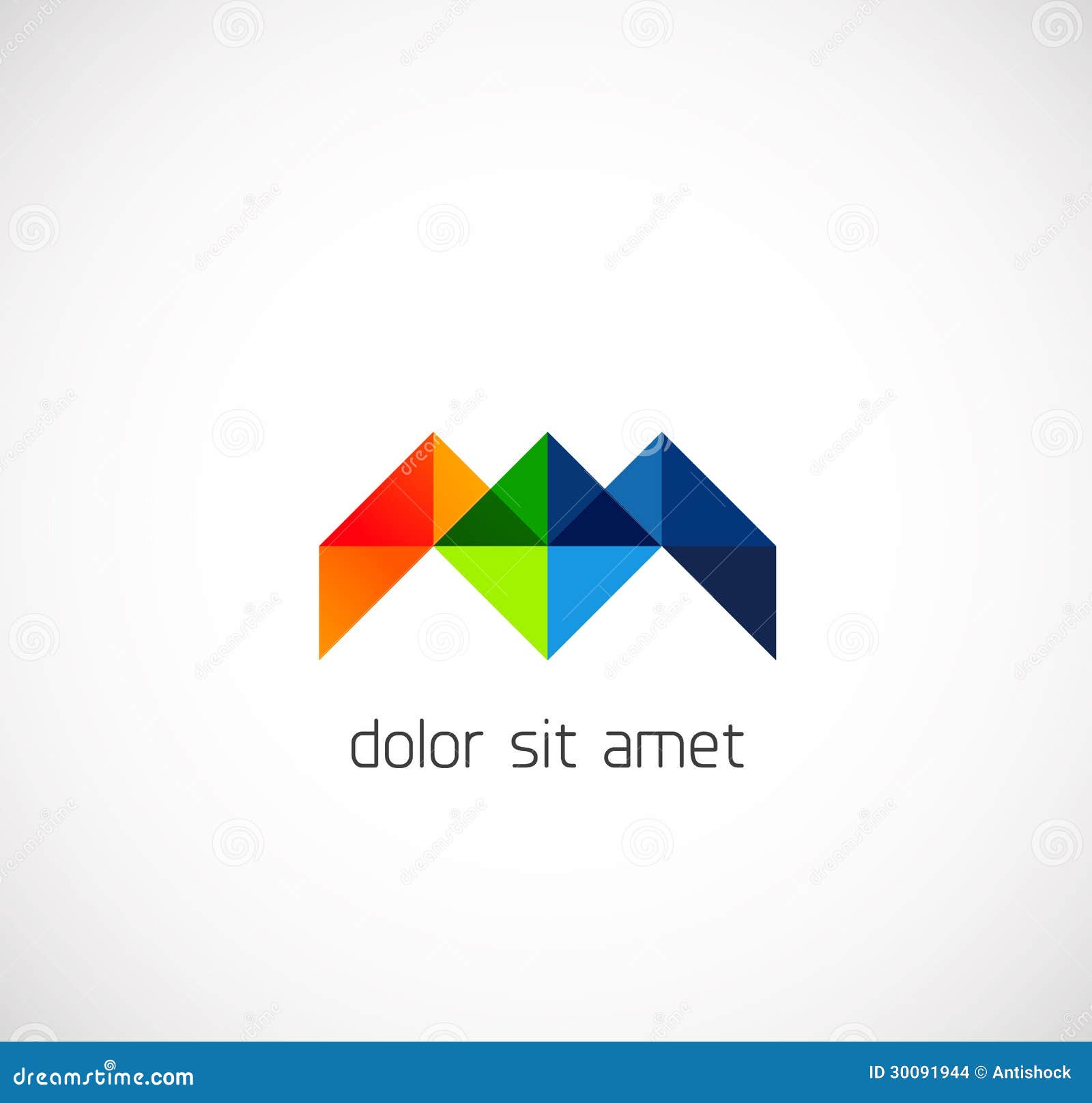 Modern Triangle Abstract Business Symbol Stock Vector - Illustration of ...
