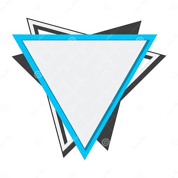 Modern Abstract Triangle Frame Decoration Stock Illustration ...