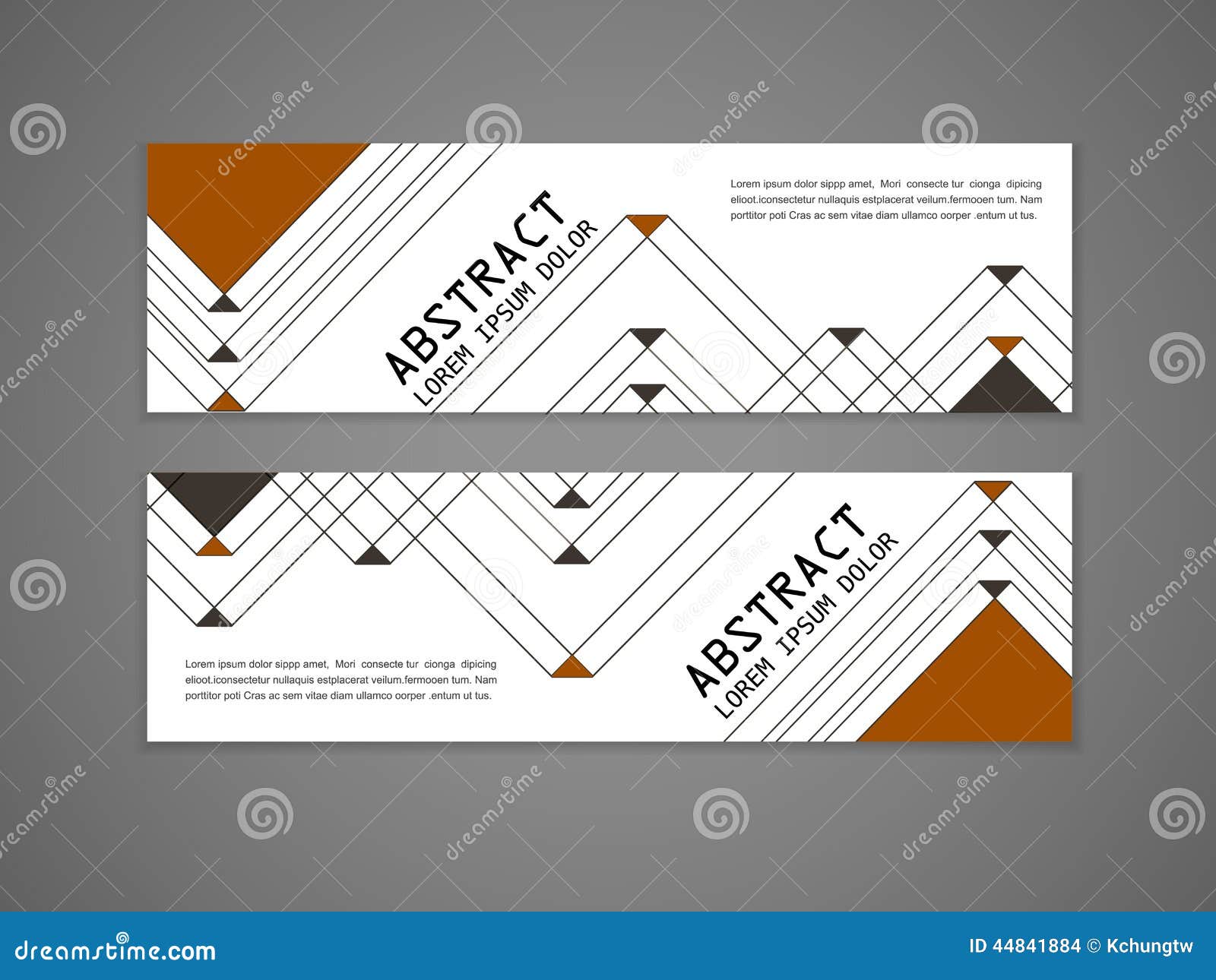 Modern Triangle Pattern Background Advertising Banner Stock Vector ...