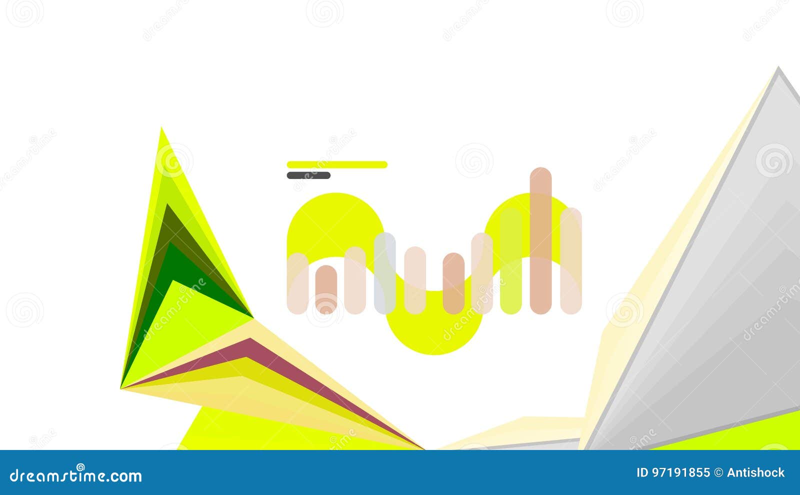 Modern Triangle Presentation Template Stock Vector - Illustration of ...
