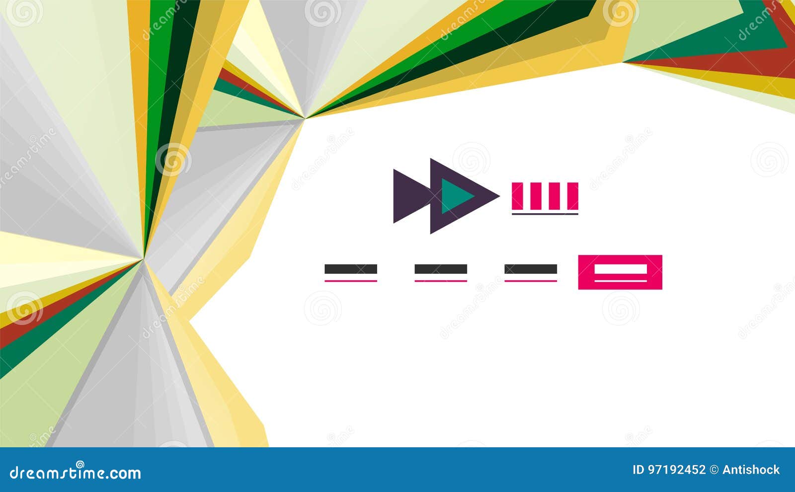 Modern Triangle Presentation Template Stock Vector - Illustration of ...