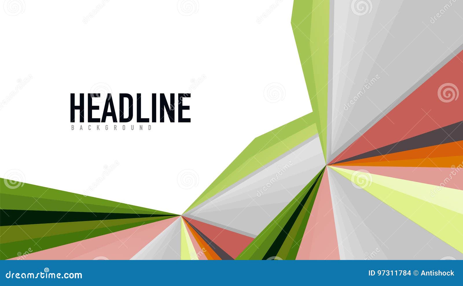 Modern Triangle Presentation Template Stock Vector - Illustration of ...