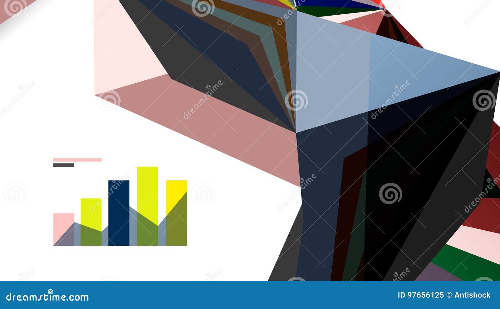 Modern Triangle Presentation Template Stock Vector - Illustration of ...