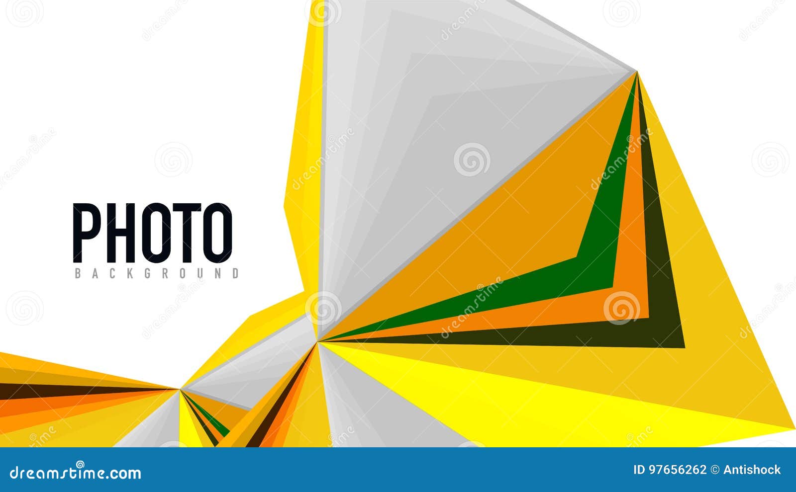 Modern Triangle Presentation Template Stock Vector - Illustration of ...
