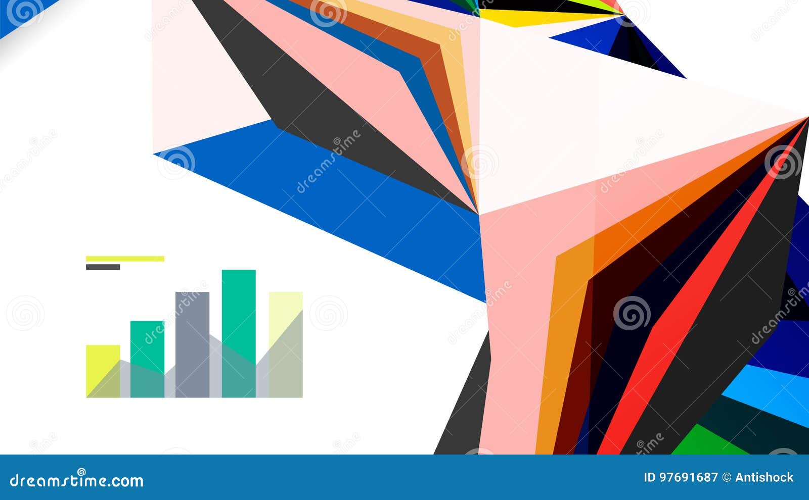 Modern Triangle Presentation Template Stock Vector - Illustration of ...