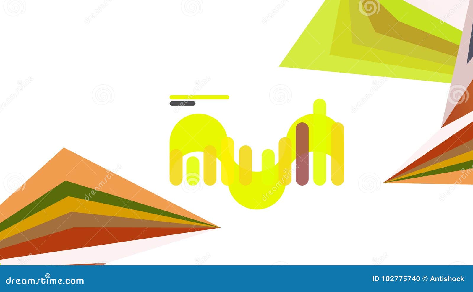 Modern Triangle Presentation Template Stock Vector - Illustration of ...