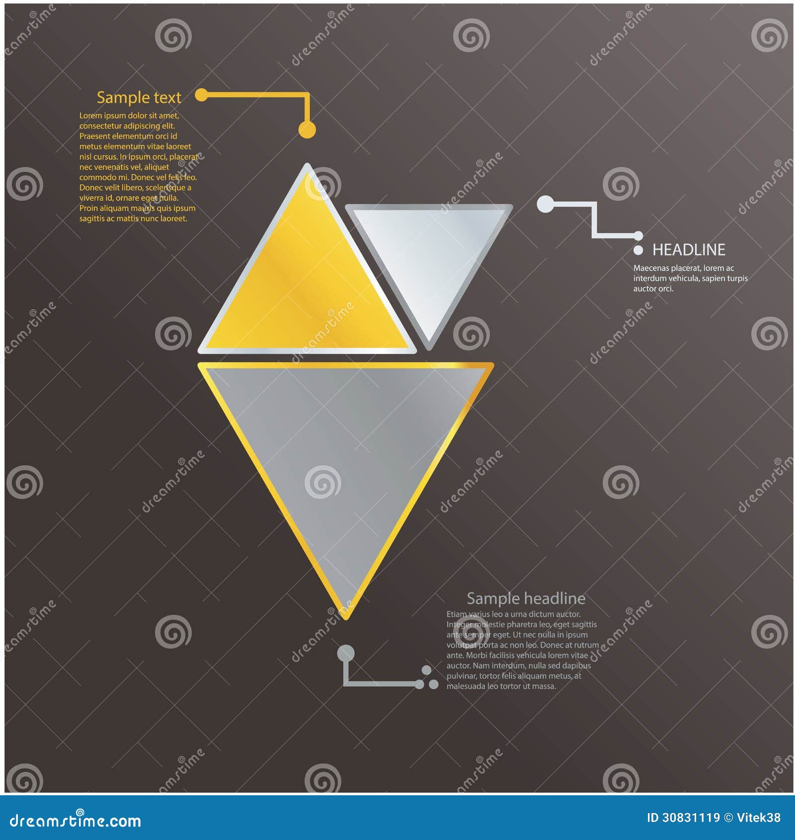Modern Triangle Template with Fresh Colors. Logo Icon Stock Vector ...