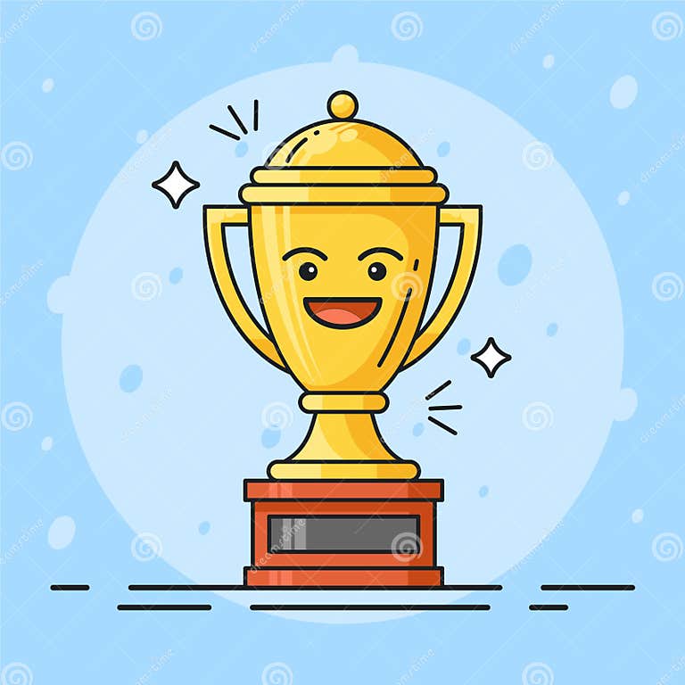Modern Trophy, Cup Vector Illustration Stock Vector - Illustration of ...